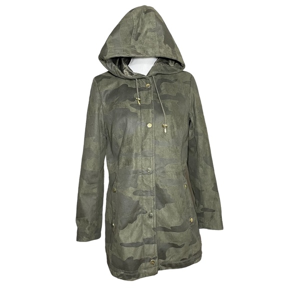Kensie | Jackets & Coats | Camo Anorak Jacket M Kensie Olive Green ...